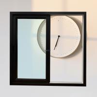China Modern Black PVC Sliding Windows with Double Glazing and Reinforced Steel Frames - Custom Sizes Available for sale