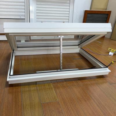 China Rectangular Aluminum Skylight with 5-Year Warranty and Custom Sizes - Double Tempered Glass Construction for sale
