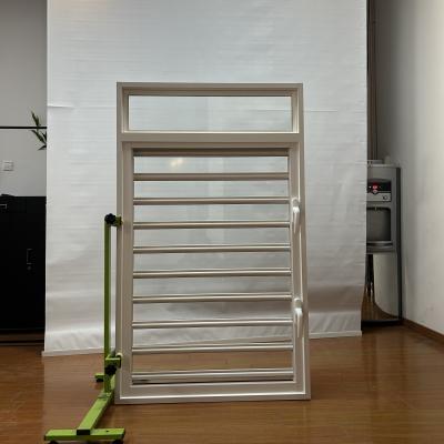 China 5mm Glass Blade Aluminum Louver Window with Custom Sizing | CE Certified Modern Ventilation Solution for sale
