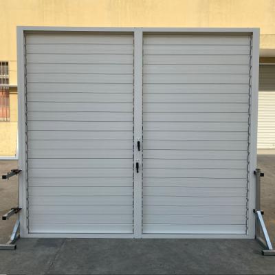 China Custom Aluminum Louver Window with 5mm Glass and Powder Coated Frame - CE Certified C-04 Model for sale