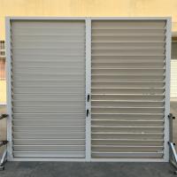 China Custom Aluminum Louver Window with 5mm Glass and Powder Coated Frame - CE Certified C-04 Model for sale
