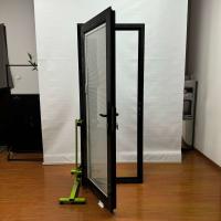 China Custom Aluminum Pivot Doors with Double Glazed Glass - 30-Day Delivery, CE Certified, Energy Efficient Casement Style for sale