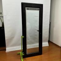 China Custom Aluminum Pivot Doors with Double Glazed Glass - 30-Day Delivery, CE Certified, Energy Efficient Casement Style for sale
