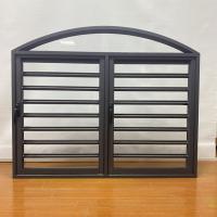 China Custom Aluminum Louver Window with 6mm Glass and Invisible Blinds - Powder Coating Finish for sale