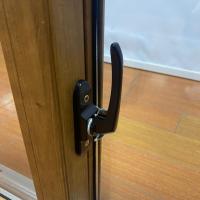 China PVC Vertical Sliding Windows with Double Glazed Glass - Stain Resistant Black Frame 60-120cm Width Range for sale