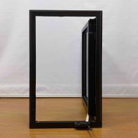 China SQ-LHJ65 Aluminum Glass Windows with 4-12mm Tempered Glass and Drain Hole Water Prevention System for sale