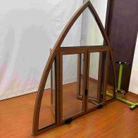 China Thermal Break Aluminum Casement Windows with Curved Frame - Custom Sizes, EPDM Sealing, 30-Day Delivery for sale