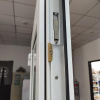 China CE Certified Aluminum Hinged Doors with 2.0mm Profile Thickness and 5mm+12A+5mm Double Tempered Glass for sale