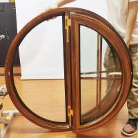 China SQ-DQ60 Aluminum Circular Casement Windows with Double Tempered Glass - 5 Year Warranty, Custom Sizes for sale
