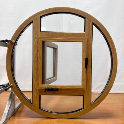 China SQ-DQ60 Aluminum Round Casement Window with Single/Double/Triple Pane Glass - 5 Year Warranty, CE Certified for sale