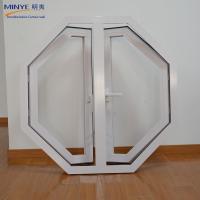 China N-60 Aluminum Casement Windows with Double Tempered Glass - Custom Sizes & Circular Designs Available for sale