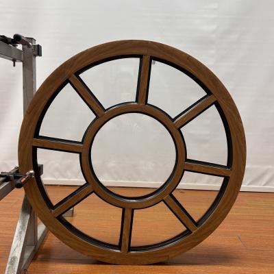 China Custom Aluminum Circle Windows with Double Tempered Glass - Windproof Round Design, 5-Year Warranty for sale