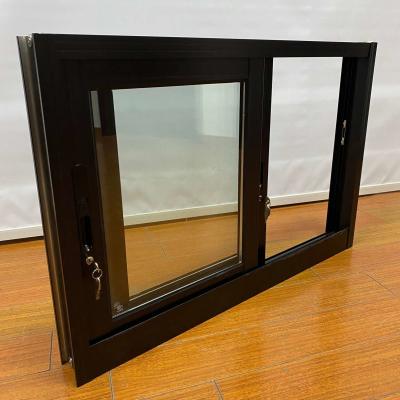 China Windproof Aluminum Sliding Windows with Powder Coated Frame, 5-Year Warranty & Insect Screen for sale