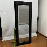 China Aluminium Hinged Doors  Customized Hinge Door Manual Shutter Double Temper Glass for sale