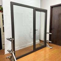 China 5mm+12A+5mm Aluminum Hinged Doors with 2.0mm Profile - Customizable Thermal & Sound Insulation for sale