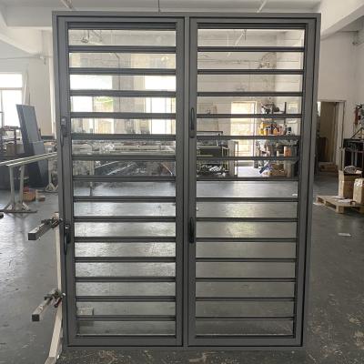 China Custom Aluminum Louver Window with 5mm Glass Blades - CE Certified Modern Design for Ventilation for sale
