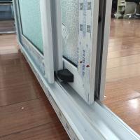 China Custom White PVC Sliding Glass Doors with Double Tempered Glass - Weather Resistant Design for sale