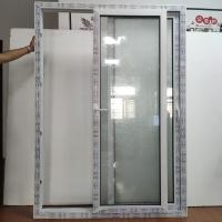 China Custom White PVC Sliding Glass Doors with Double Tempered Glass - Weather Resistant Design for sale