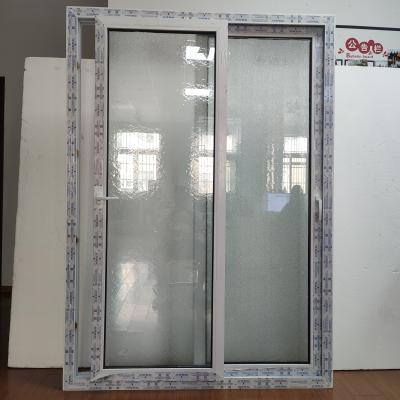 China Custom White PVC Sliding Glass Doors with Double Tempered Glass - Weather Resistant Design for sale