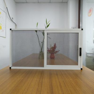 China Custom Aluminum Sliding Window with Diamond Mesh Flyscreen - 5-Year Warranty, Double Glazed Glass, Windproof Design for sale