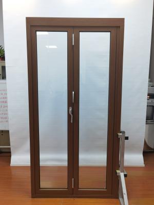 China Custom Aluminum Bifold Doors with Double Tempered Glass - Multi-Point Locking System & Adjustable Ventilation Panels for sale