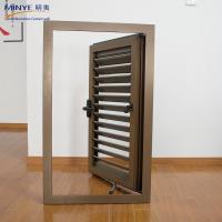 China Custom Powder Coated Aluminum Louver Window with 6mm Tempered Glass Blades - CE Certified Jalousie Style for sale