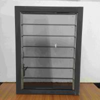 China Aluminum Louver Window with 6mm Tempered Glass Blades - Handle Operation & Powder Coated Frame for sale