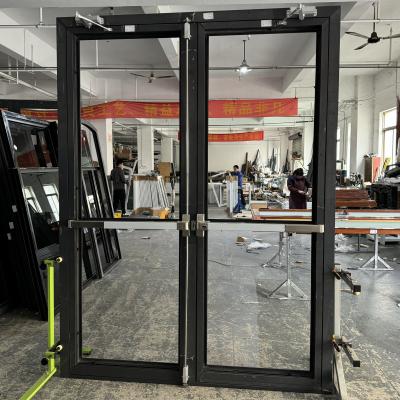 China CE Certified Aluminium Hinged Doors with 2.0mm Profile Thickness - Heavy Duty Piano Hinge Design for Commercial & Residential Use for sale
