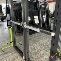 China CE Certified Aluminium Hinged Doors with 2.0mm Profile Thickness - Heavy Duty Piano Hinge Design for Commercial & Residential Use for sale