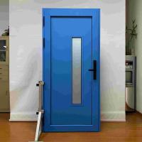 China Modern Aluminum Entrance Door with Electronic Combination Lock - 2.0mm Profile & 5+12A+5mm Glass - Model C-29 for sale