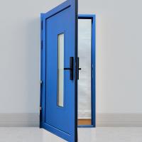 China Modern Aluminum Entrance Door with Electronic Combination Lock - 2.0mm Profile & 5+12A+5mm Glass - Model C-29 for sale