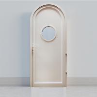 China Custom Powder Coated Aluminum Hinged Casement Door with 2.0mm Profile and Double Tempered Glass for sale
