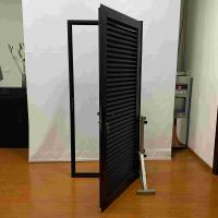 China Custom Aluminum Hinged Doors with 2.0mm Frame & 5mm+12A+5mm Glass - Waterproof Soundproof Design for sale