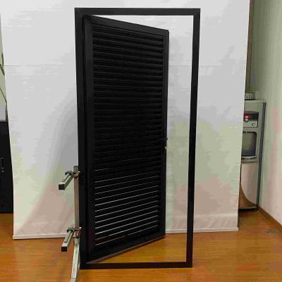 China Custom Aluminum Hinged Doors with 2.0mm Frame & 5mm+12A+5mm Glass - Waterproof Soundproof Design for sale