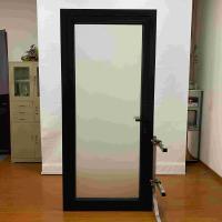 China 2.0mm Aluminum Hinged Doors with Smart Electronic Lock and Double Tempered Glass for Extreme Weather Conditions for sale