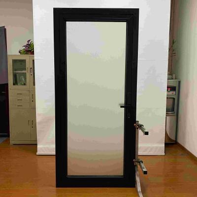 China 2.0mm Aluminum Hinged Doors with Smart Electronic Lock and Double Tempered Glass for Extreme Weather Conditions for sale