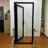 China 2.0mm Aluminum Hinged Doors with Smart Electronic Lock and Double Tempered Glass for Extreme Weather Conditions for sale