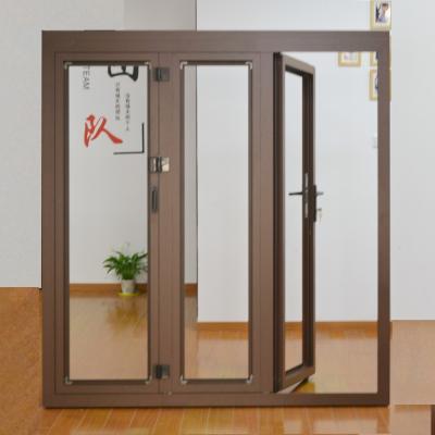 China SQ-75 Aluminum Folding Doors with Weatherstripping and Sound Insulation - Low-E Glass, Multi-Point Locking System for sale
