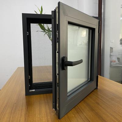 China N-60 Commercial Aluminum Casement Windows with Double Tempered Glass - Custom Sizes 5000 SQM Monthly Capacity for sale