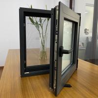 China 5mm-6mm Black Aluminum Fixed Windows with Multi-Point Locking & Tempered Glass - Custom Sizes Available for sale