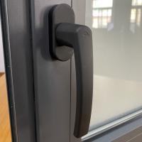 China 5mm-6mm Black Aluminum Fixed Windows with Multi-Point Locking & Tempered Glass - Custom Sizes Available for sale