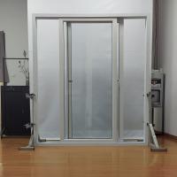 China Double Tempered PVC Sliding Glass Doors with White Frame - High Weather Resistance & Custom Sizes for sale