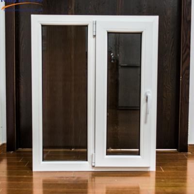 China Double Glass PVC Casement Windows with Silicone Sealing - N-60 Model, Custom Sizes, 5000 SQM Monthly Capacity for sale