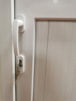 China 2.5mm Waterproof PVC Hinged Door with Tempered Glass and Zinc Alloy Hardware for Bathroom and Kitchen for sale