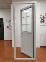 China 2.5mm Waterproof PVC Hinged Door with Tempered Glass and Zinc Alloy Hardware for Bathroom and Kitchen for sale