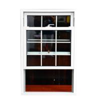 China 1.5mm Steel-Lined PVC Hung Windows with Crescent Lock - Single/Double Glazed Vertical Sliding Design for Office and Residential Use for sale