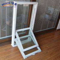 China Weather Resistant PVC Hung Windows with 1.5mm Steel Lining - Single & Double Hung Vertical Sliding Design for sale