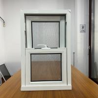 China Low-E PVC Hung Windows with 1.5mm Steel Lining and Double Glazed Options for Energy Efficient Vertical Sliding Operation for sale