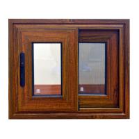 China Brown Anodized Aluminum Sliding Window with Double Tempered Glass and Insect Screen - 5-Year Warranty, Hurricane Protection for sale