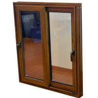 China Brown Anodized Aluminum Sliding Window with Double Tempered Glass and Insect Screen - 5-Year Warranty, Hurricane Protection for sale